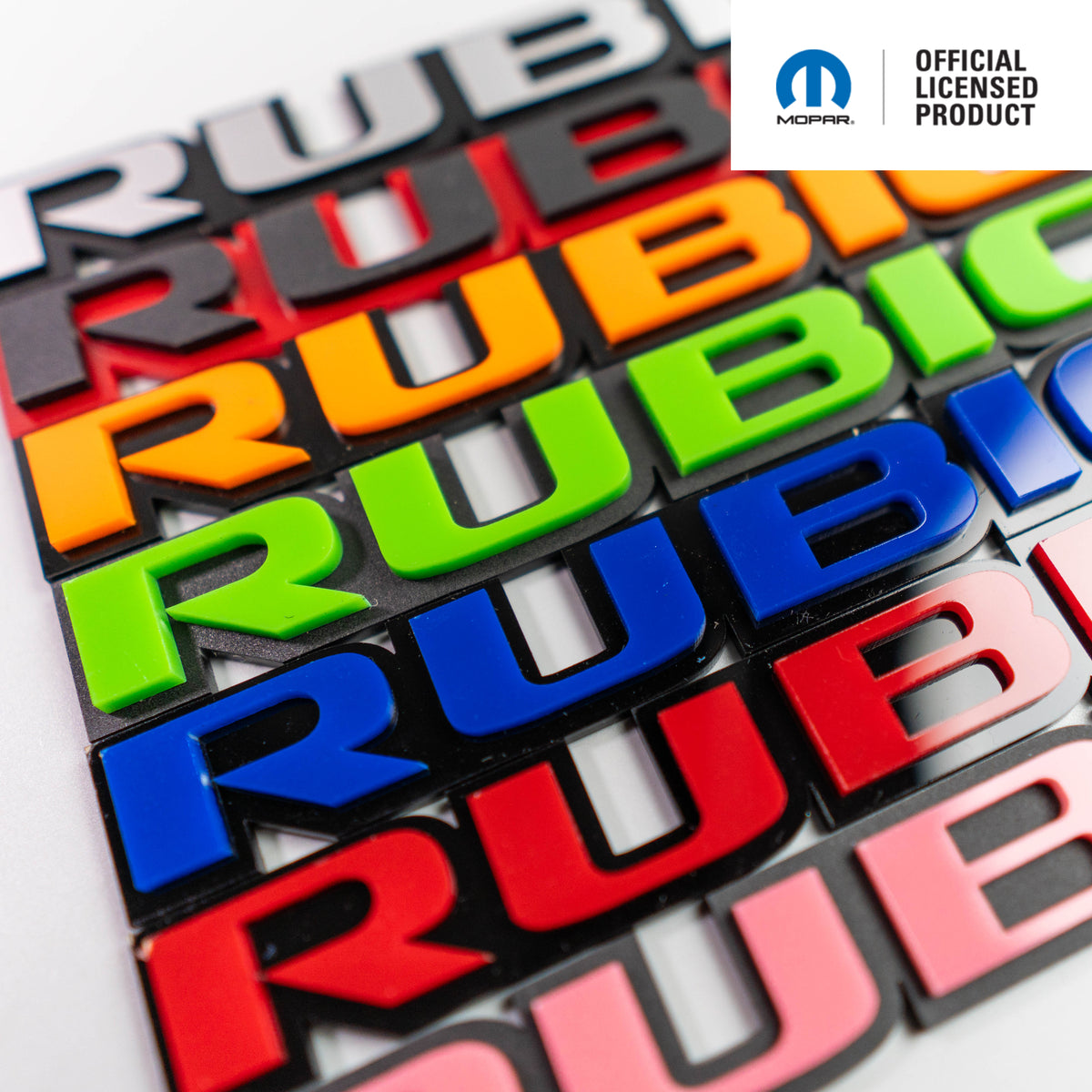 Custom Rubicon® Dual Layer Truck Badge - Multiple Colors Available - O