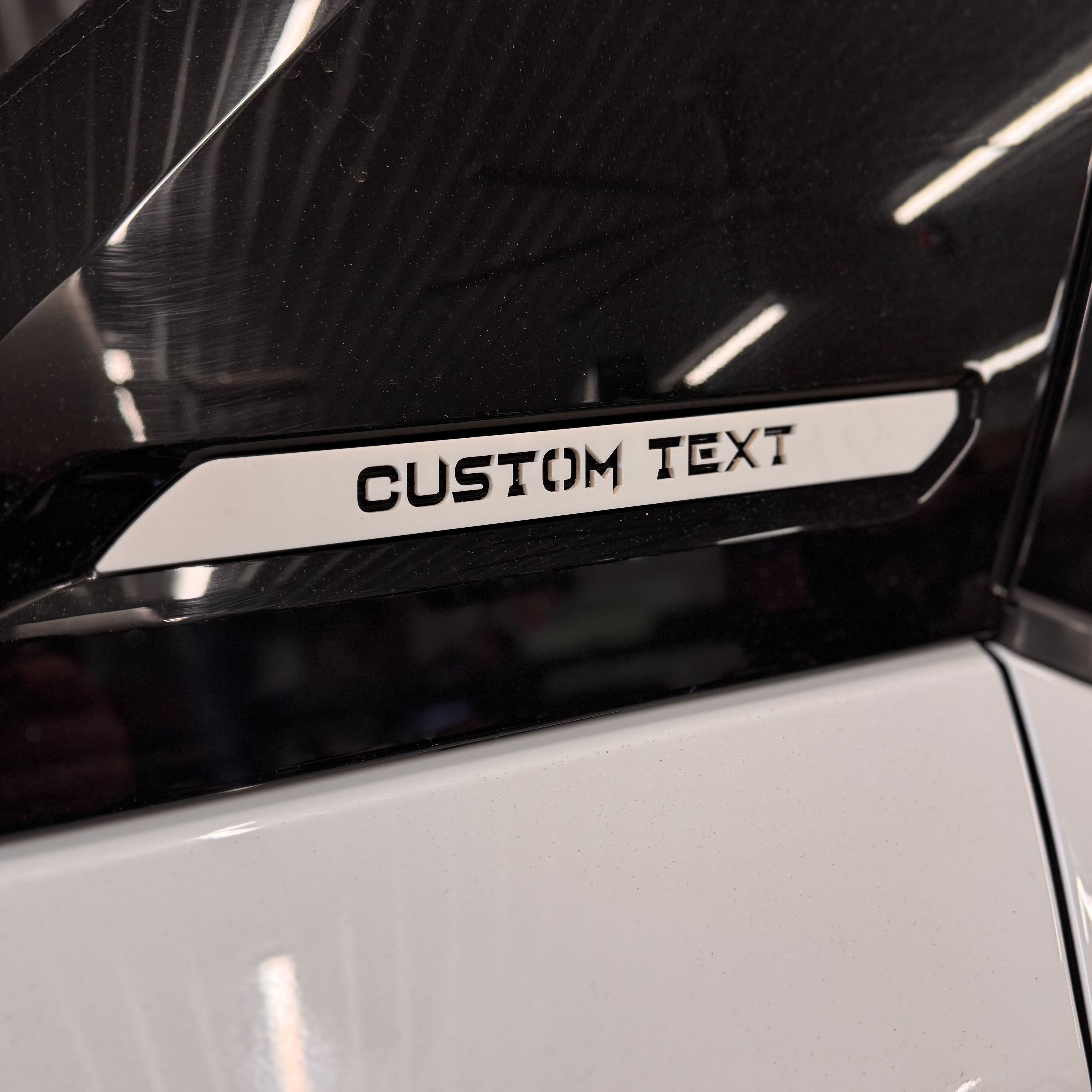 Custom Text - Rear Quarter Panel Text Overlay - Fits 2021+ Bronco® Spo
