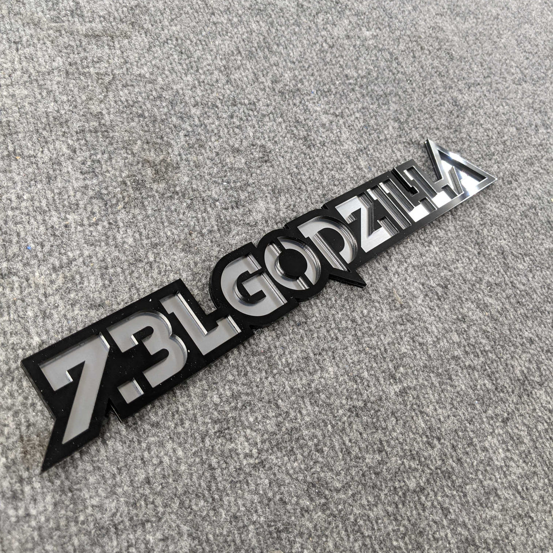 7.3 Godzilla Custom Text Emblem