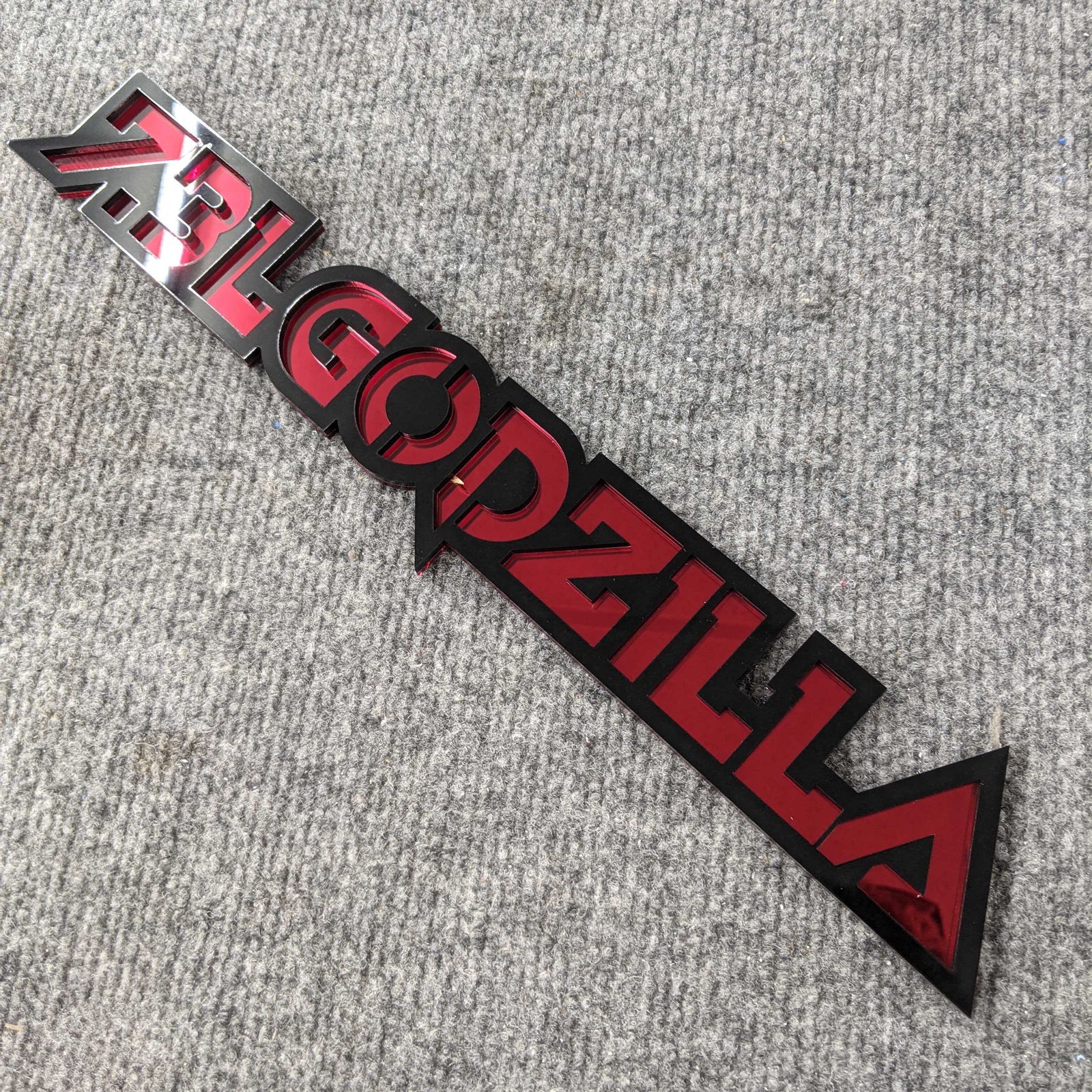 7.3 Godzilla Custom Text Emblem