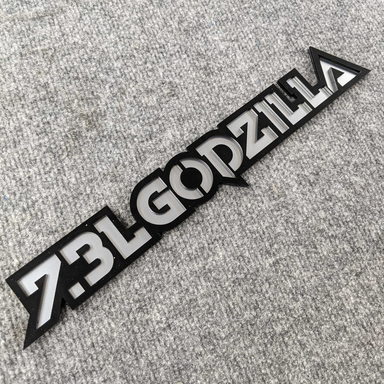 7.3 Godzilla Custom Text Emblem