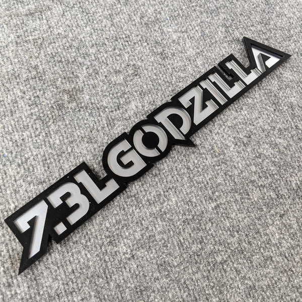 7.3 Godzilla Custom Text Emblem