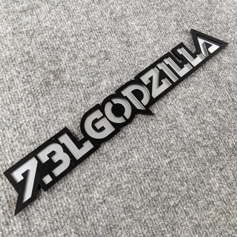 7.3 Godzilla Custom Text Emblem