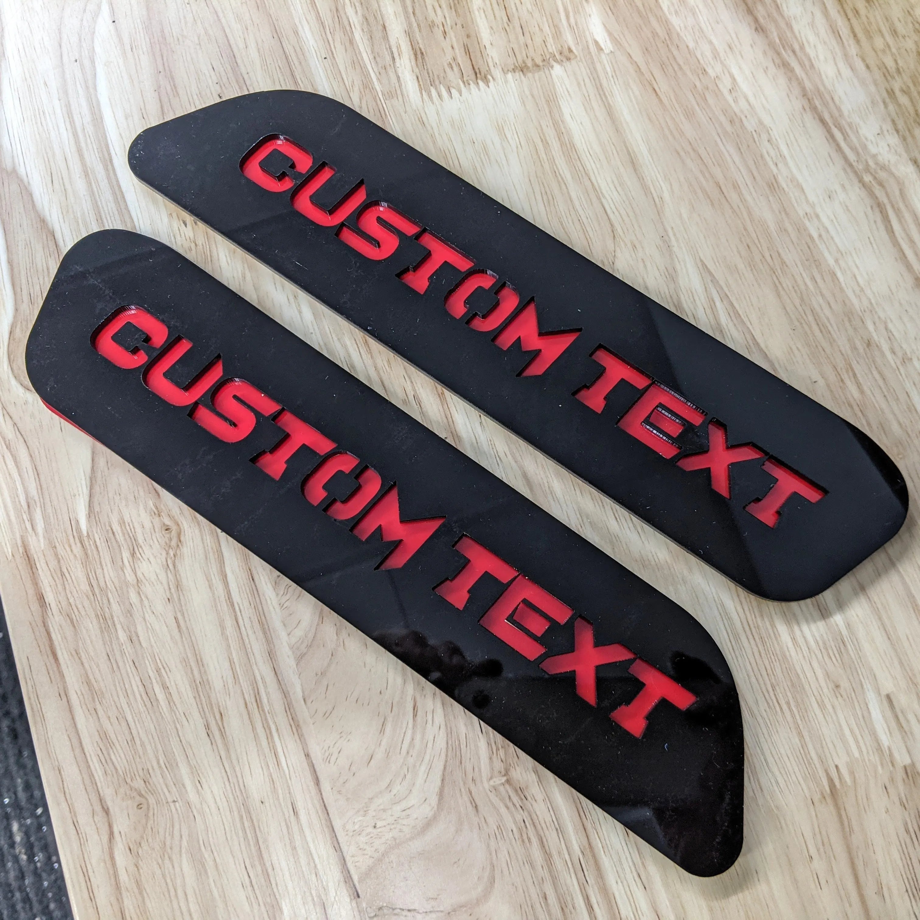 Custom Text Hood Badges - Fits 2019-2025 Ram 1500® - Multiple Colors A